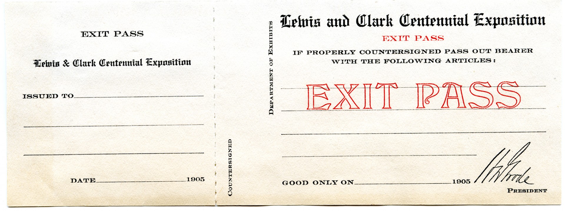 Exit pass | The Gallery