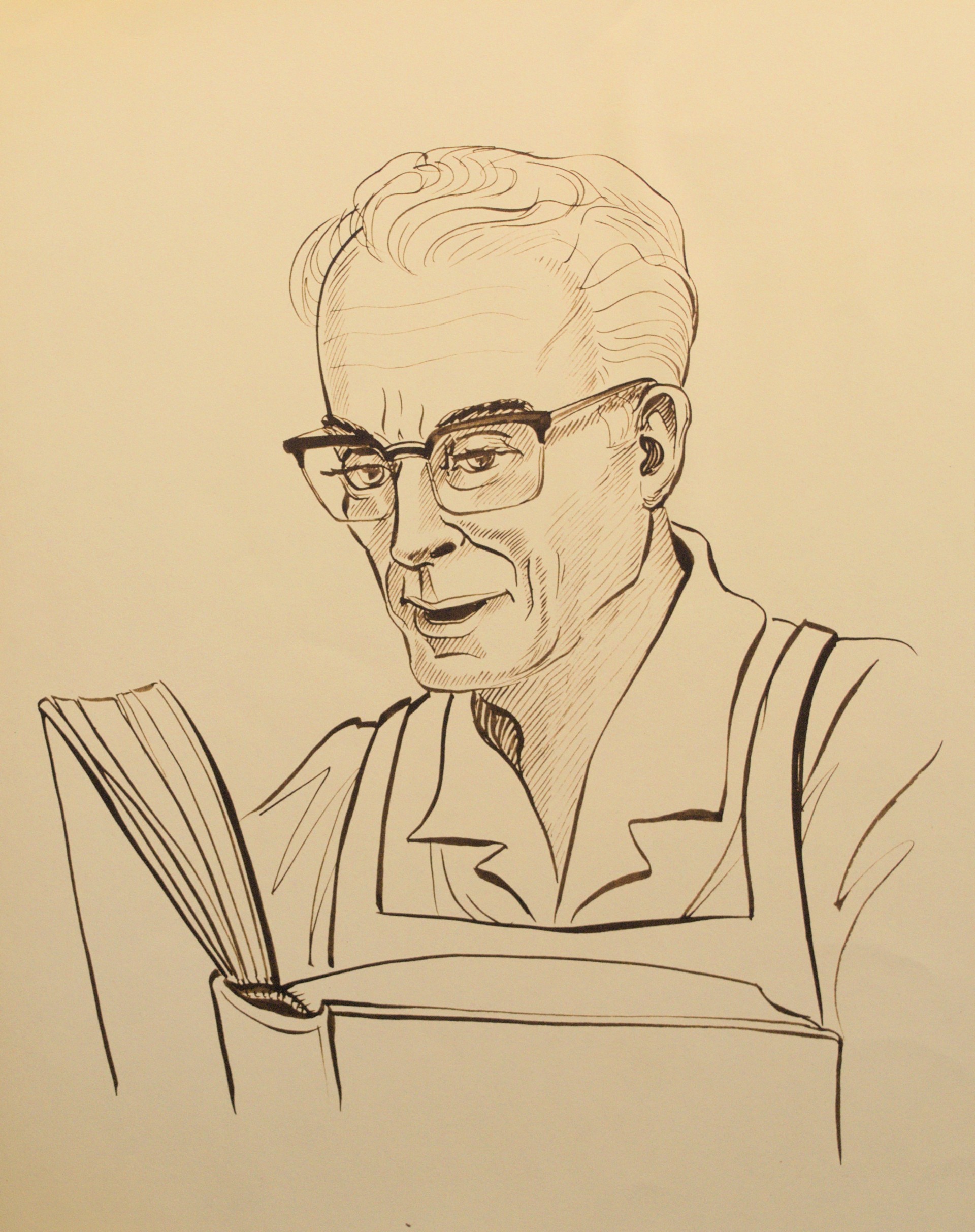 Person With Glasses Reading Book The Gallery