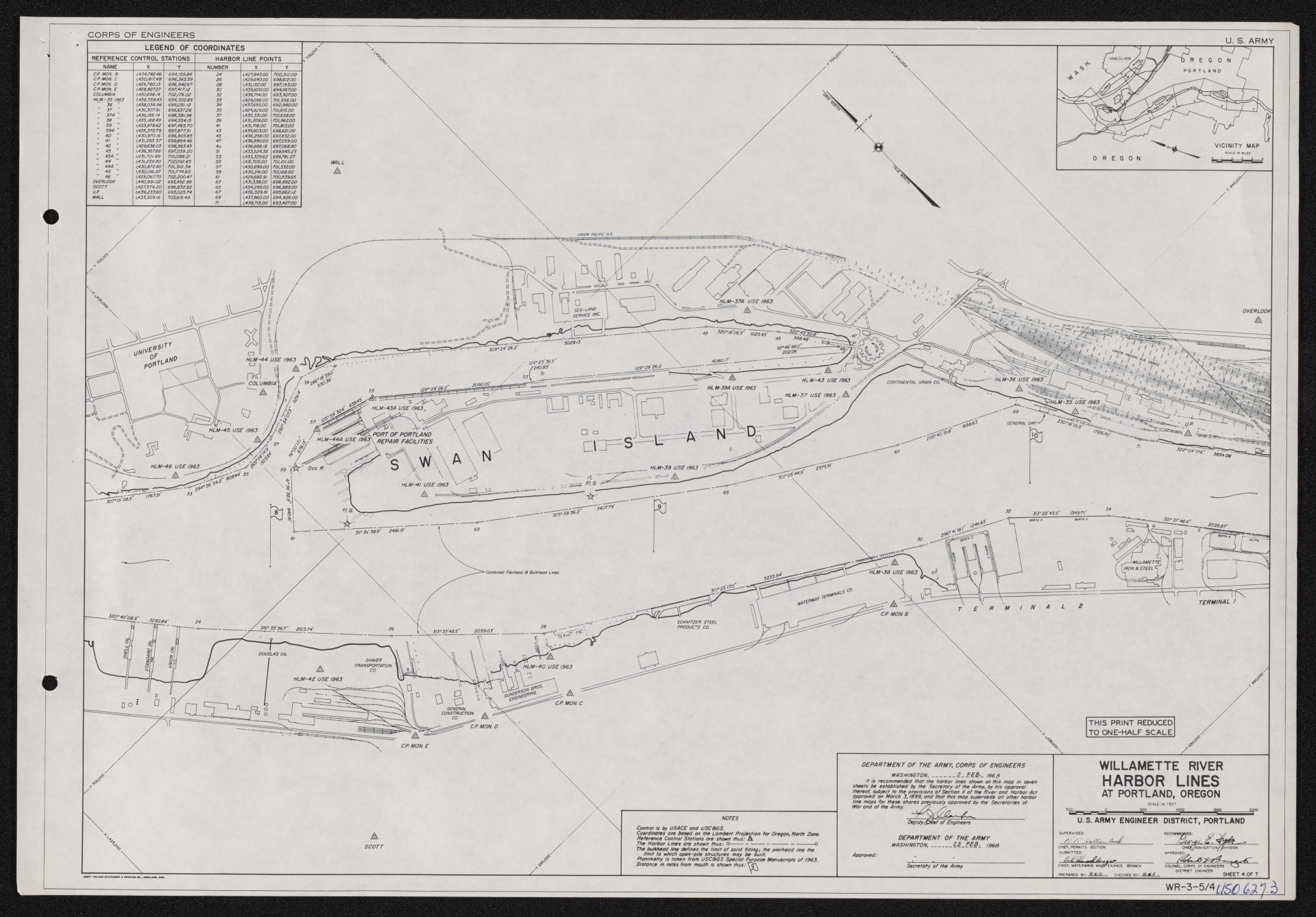 Willamette River harbor lines at Portland, Oregon | The Gallery